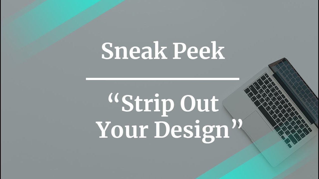 Sneak Peek: Strip Out Your Design by Paperless Post VP of Design - YouTube