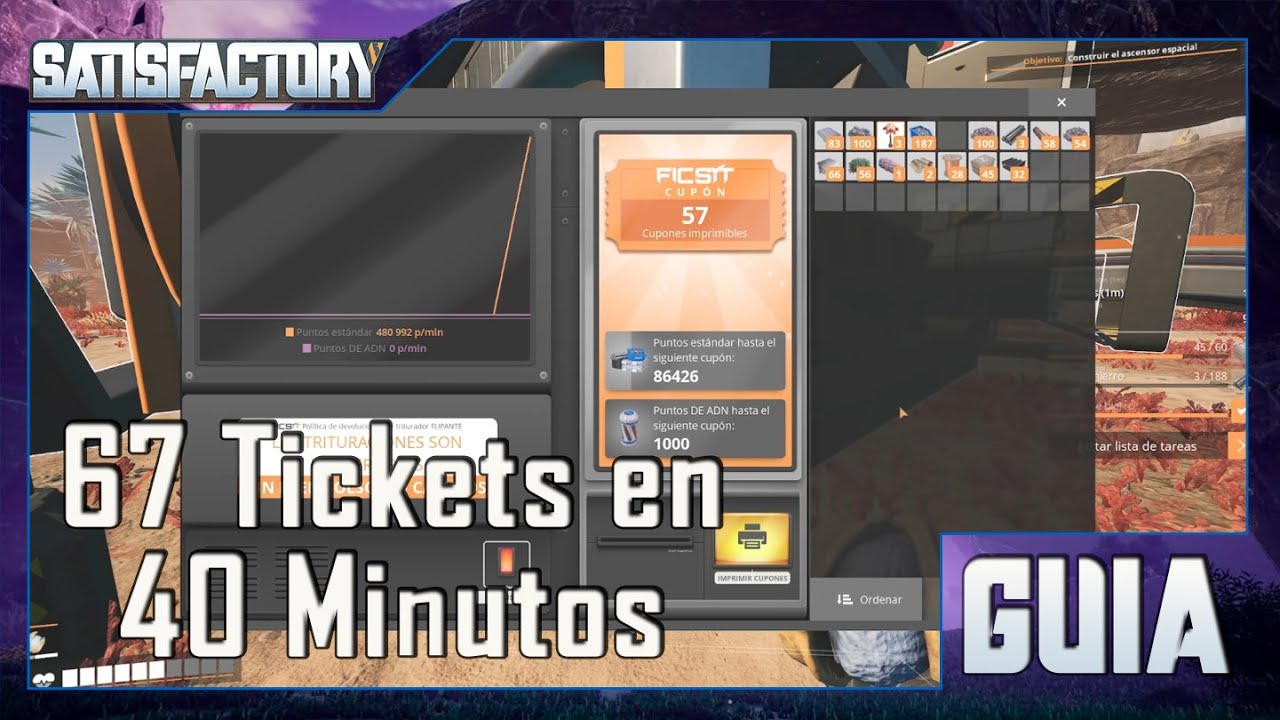 Satisfactory 1.0 - 67 Tickets en 40 Minutos - YouTube