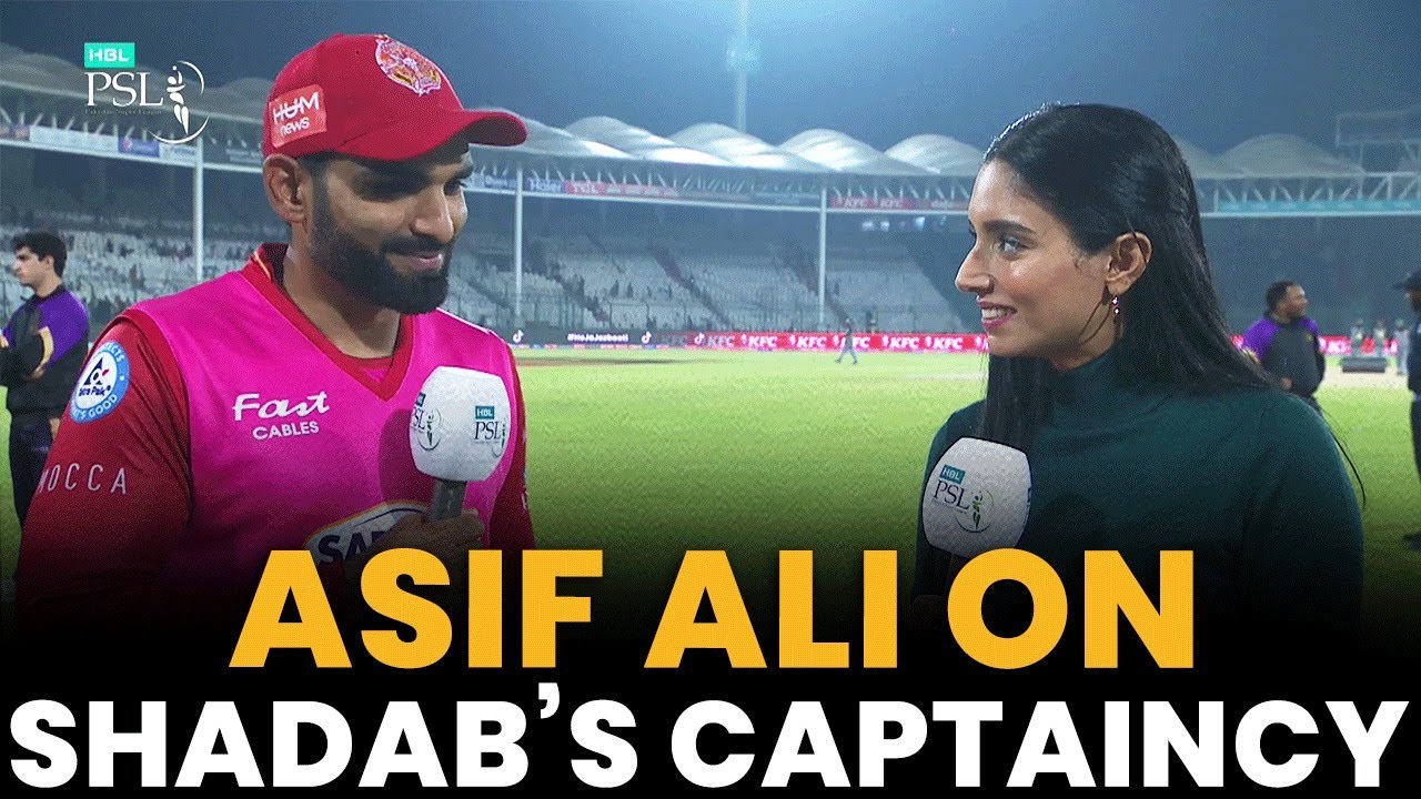 Asif Ali Interview | Quetta Gladiators vs Islamabad United | Match 13 | HBL PSL 8 | MI2A - YouTube