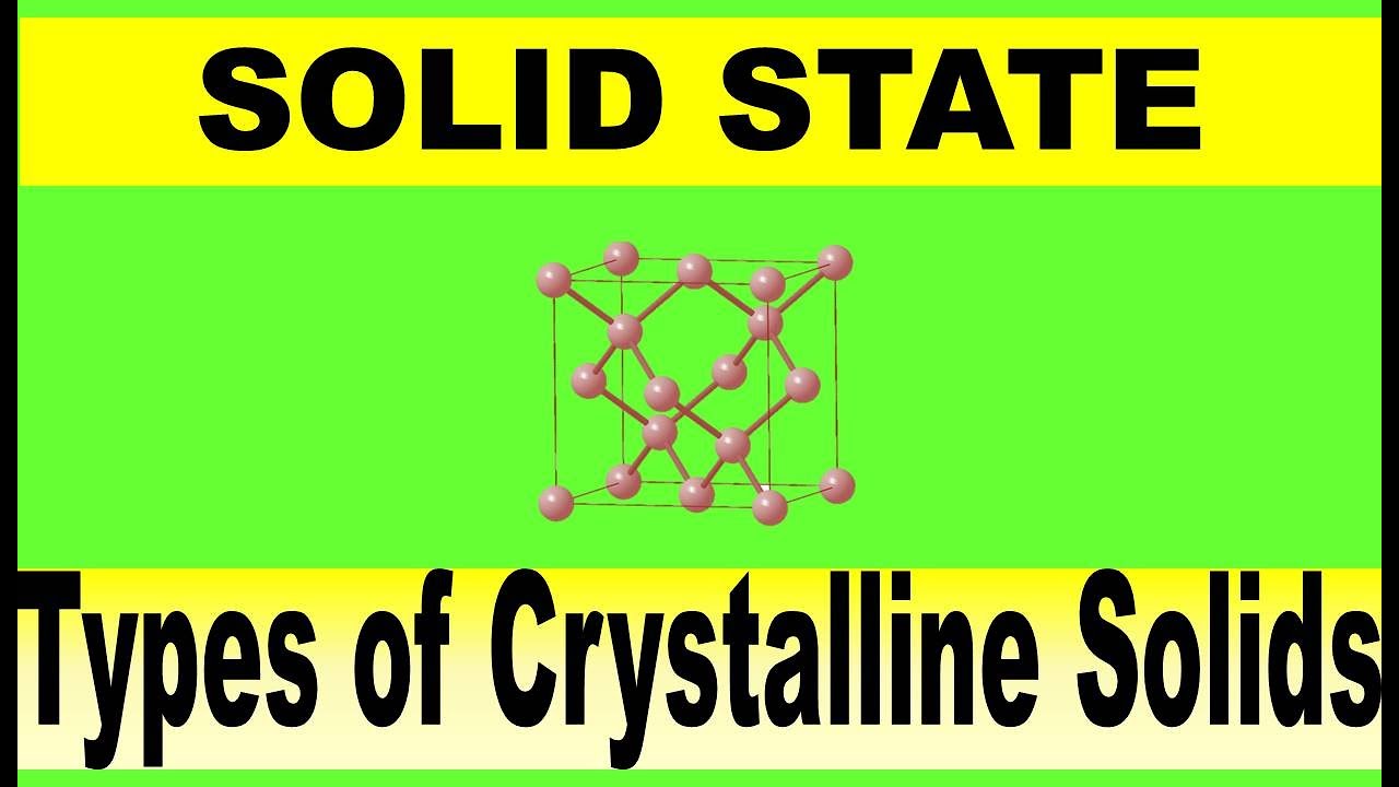 Solid State (II) - Types of Crystalline Solids - YouTube