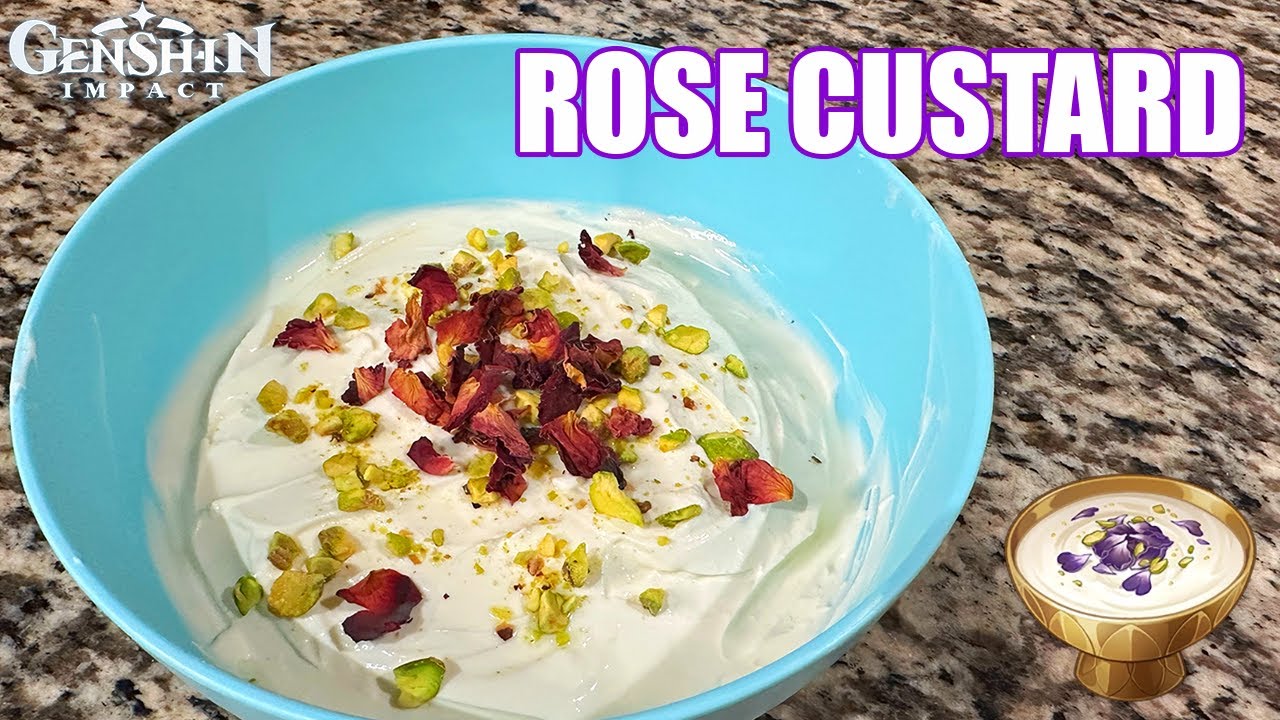 Genshin Goodies: Rose Custard from Genshin Impact | ALEX MAKES - YouTube