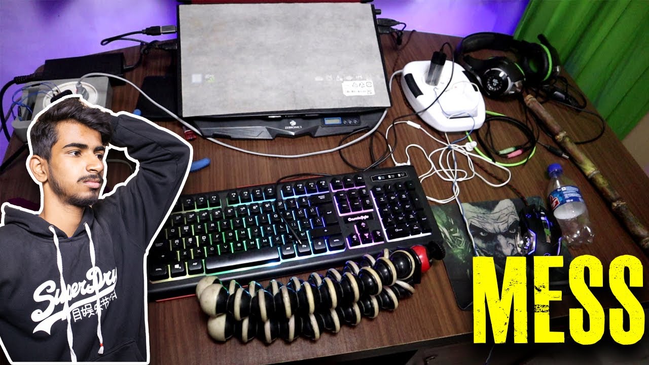 CLEANING MY WORKSPACE *A TOTAL MESS* - YouTube