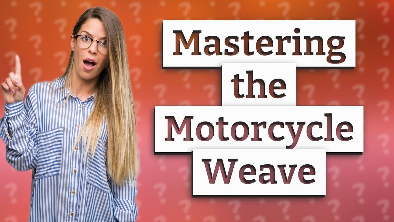 How Do I Perfect My Motorcycle Weave in a Straight Line? - YouTube