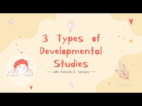 3 Types of Developmental Studies - YouTube