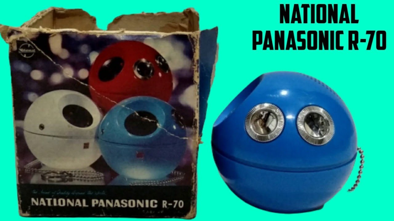 Vintage Very Rare 1969 National Panasonic R-70 Blue AM Transistor radio ...