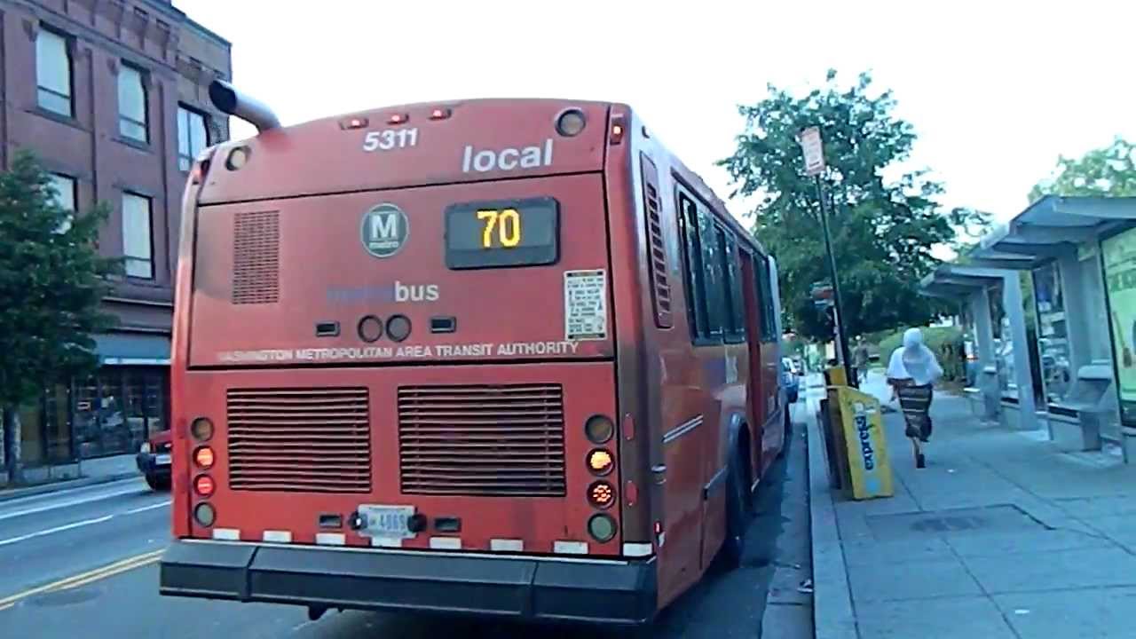 Take Off: WMATA Metrobus 2002 Neoplan USA AN-460 #5311 on Route 70 ...