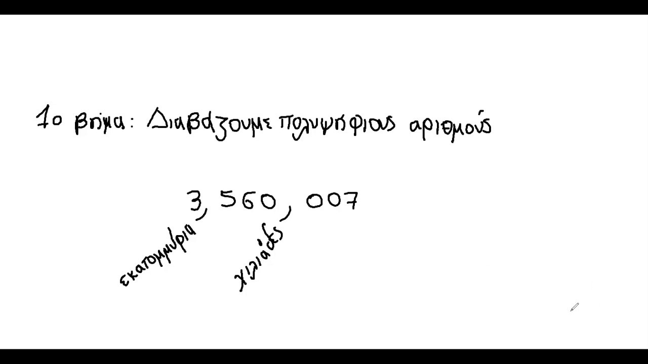 Διαβάζουμε πολυψήφιους αριθμούς - Σε αγγλόφωνες χώρες χρησιμοποιείται ...