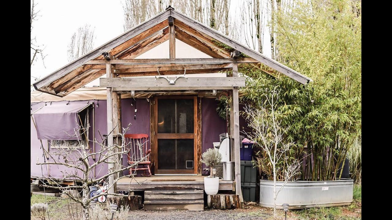 YURT DIY Remodel | living tiny on a flower farm - YouTube