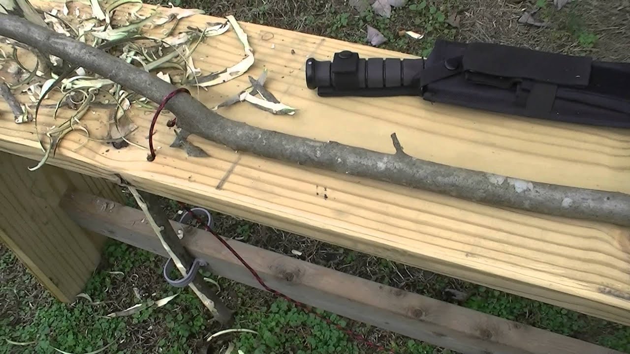 Stick Skinning Bench - YouTube