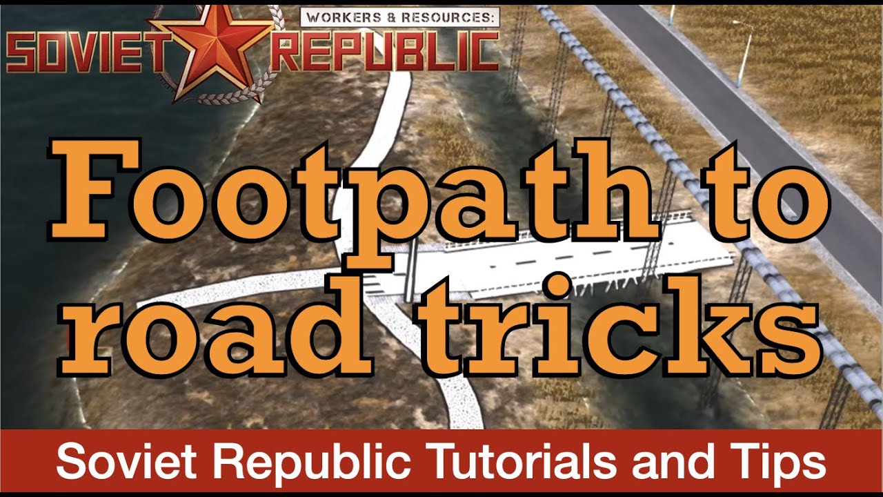 Footpath and road connection tutorial trick. Workers & Resources ...