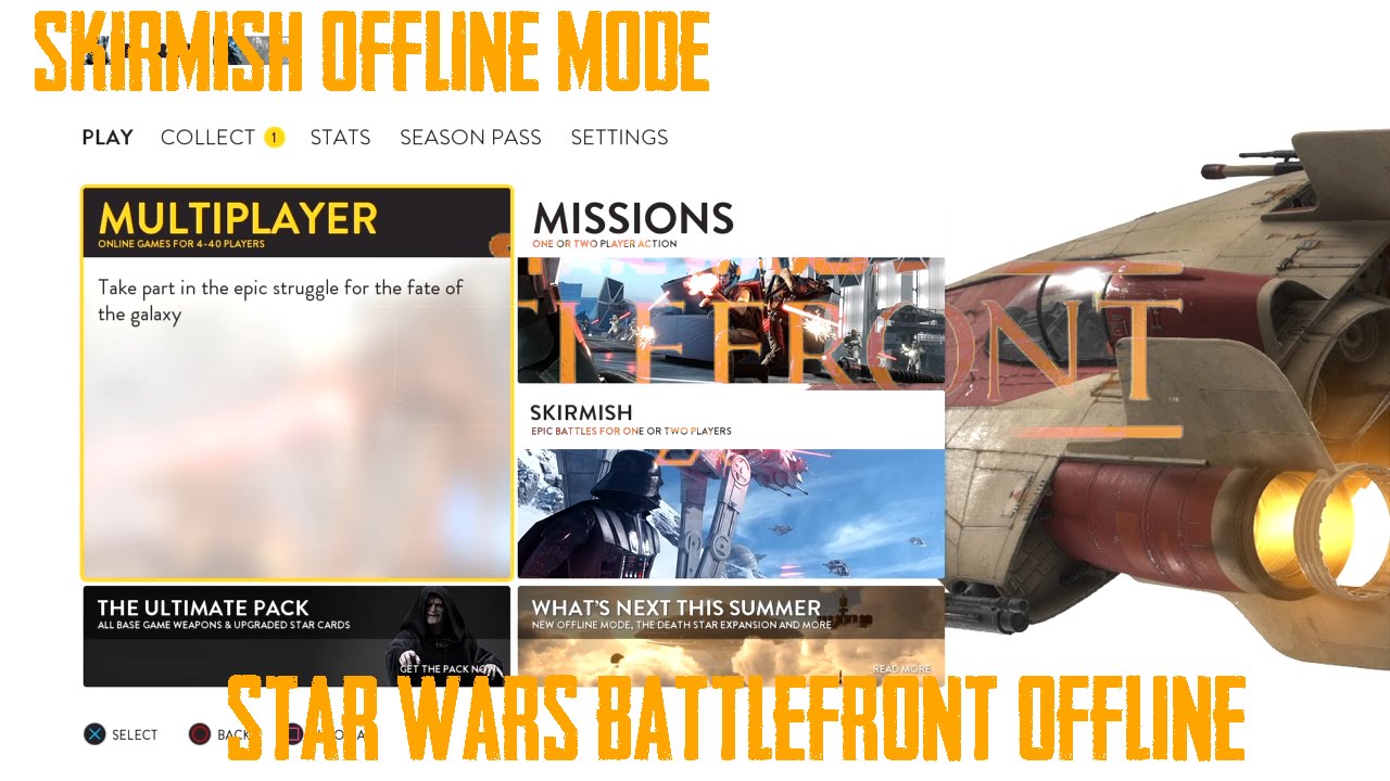 Star Wars Battlefront Skirmish Gameplay Offline Mode - YouTube