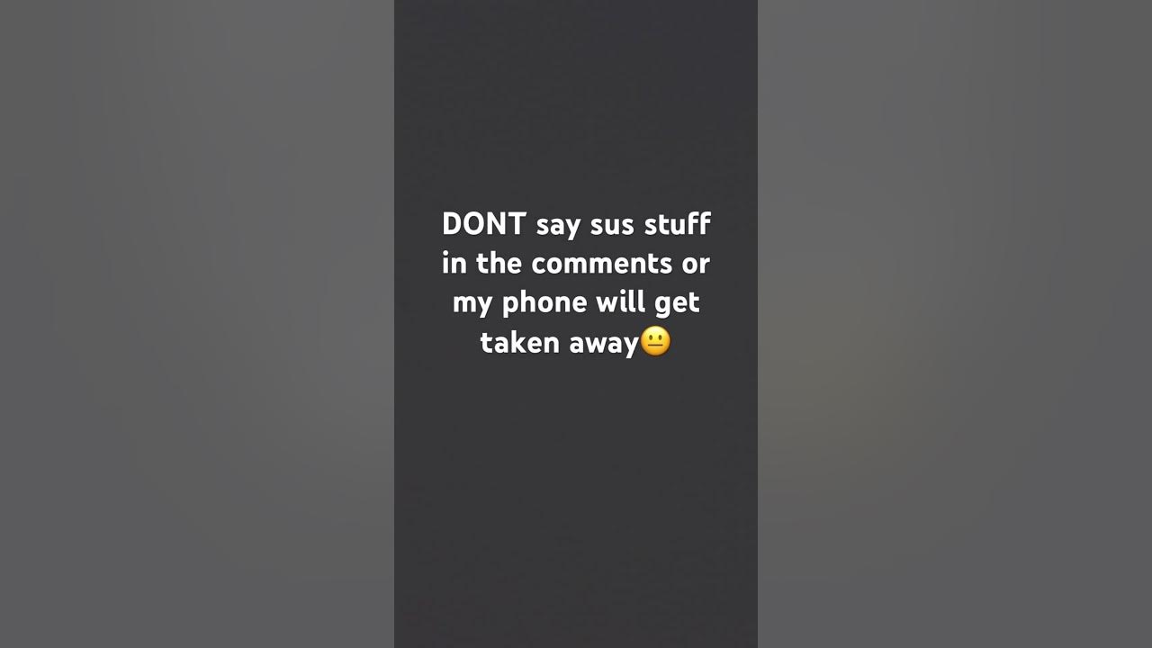 Don't put sus stuff😐/ #short #meme - YouTube