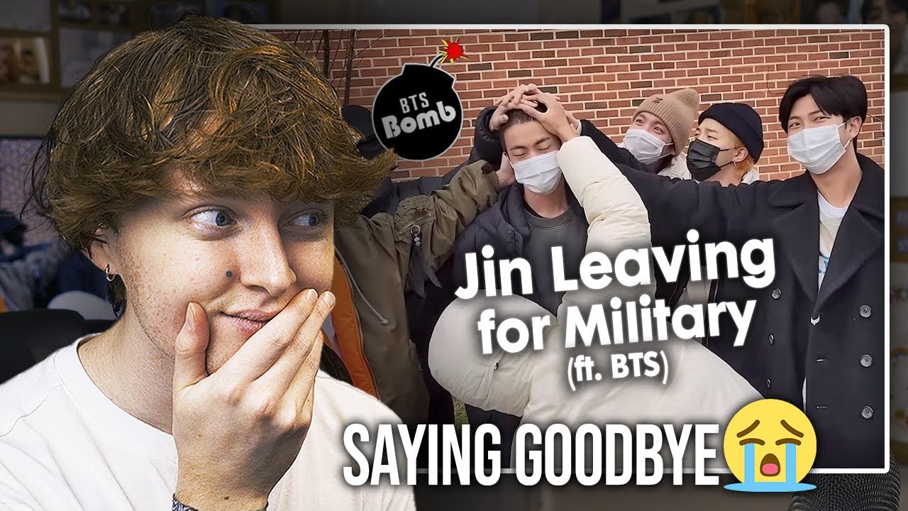 SAYING GOODBYE! (Jin’s Entrance Ceremony with BTS | Reaction) - YouTube