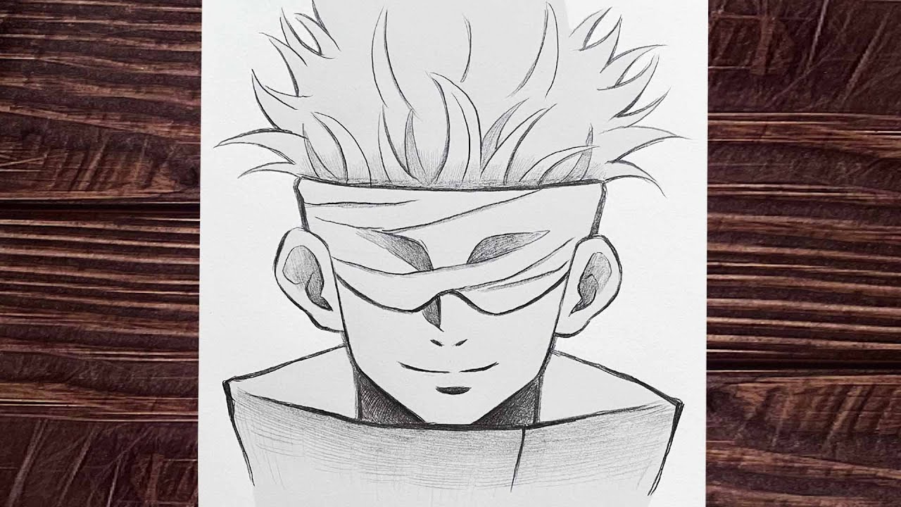 How to draw Gojo - [Jujutsu Kaisen] | Easy to draw - YouTube