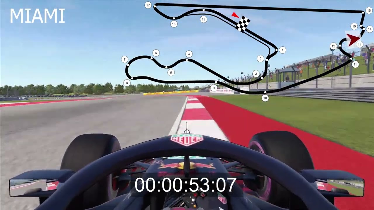 Miami Track Layout in F1 2018 - YouTube