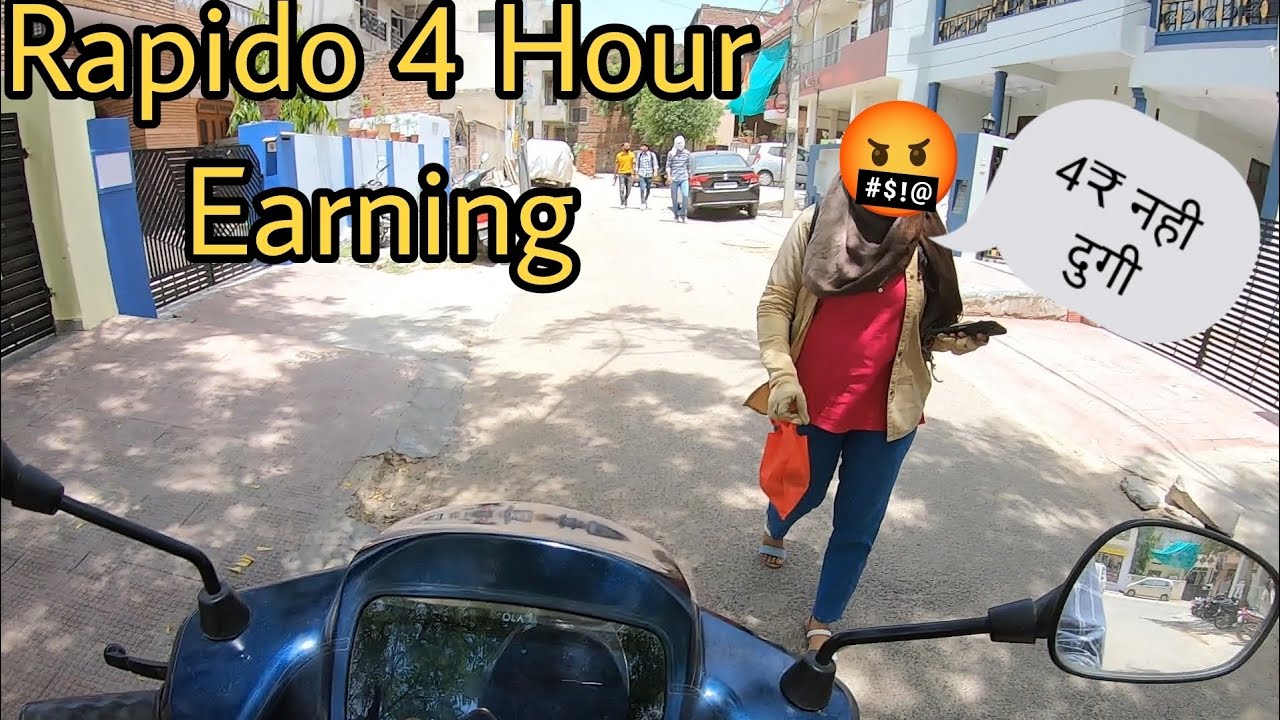 4 Hour Earning Challenge In Rapido Captain, Bikes Taxi Ride On Ola S1 ...