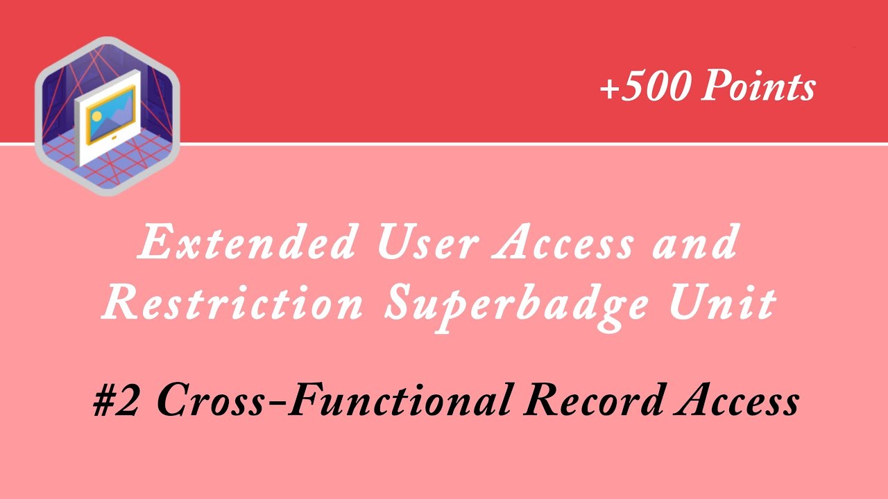 Cross-Functional Record Access || Extended User Access and Restriction Superbadge Unit ...