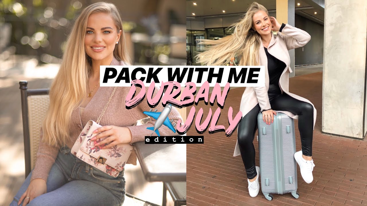 PACK WITH ME FOR DURBAN JULY | Travel Vlog | Jessica van Heerden - YouTube