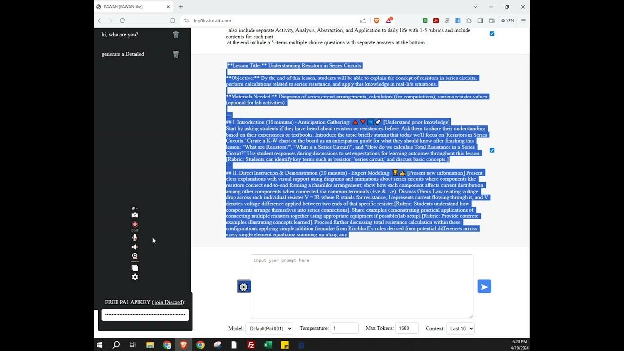 ChatGPT LIKE using FREE API from Pawan.krd DISCORD - YouTube