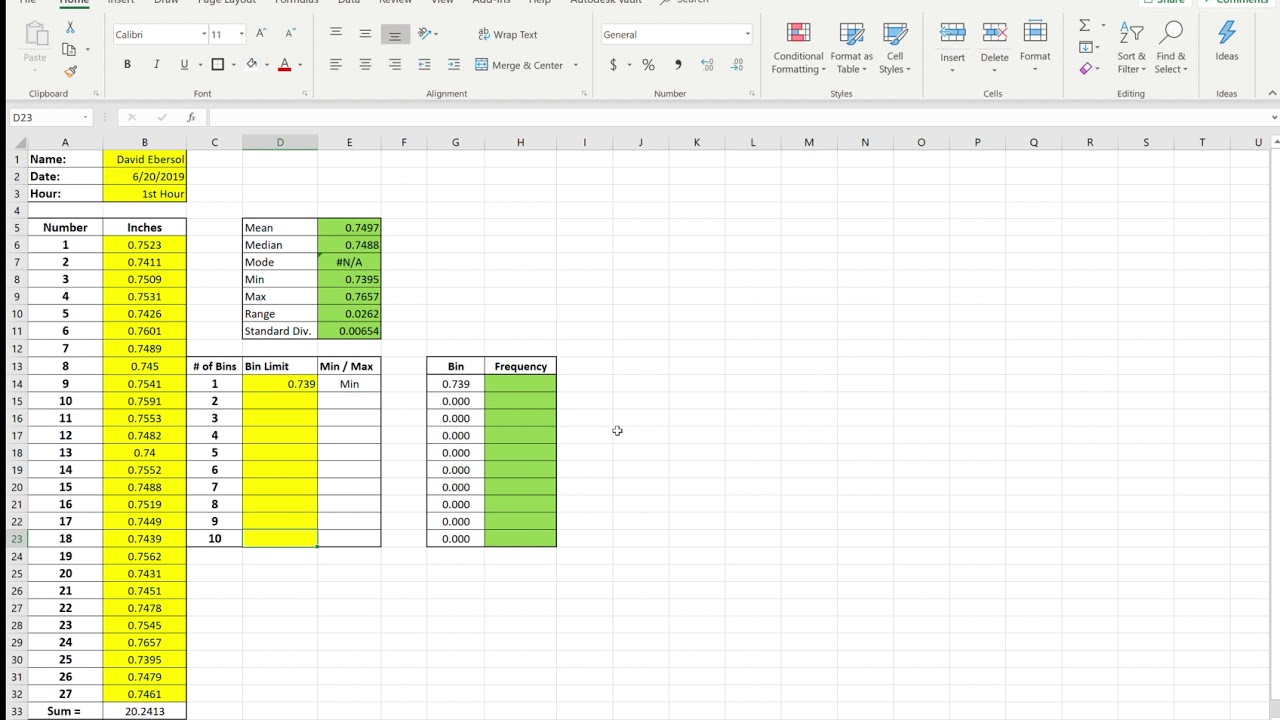 Stand Deviation Excel - YouTube