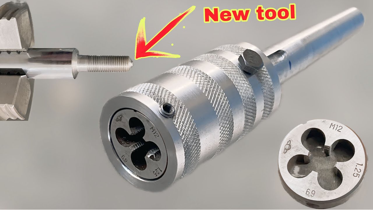 Making a tailstock die Holder tool on lahte machine | Make thread die ...