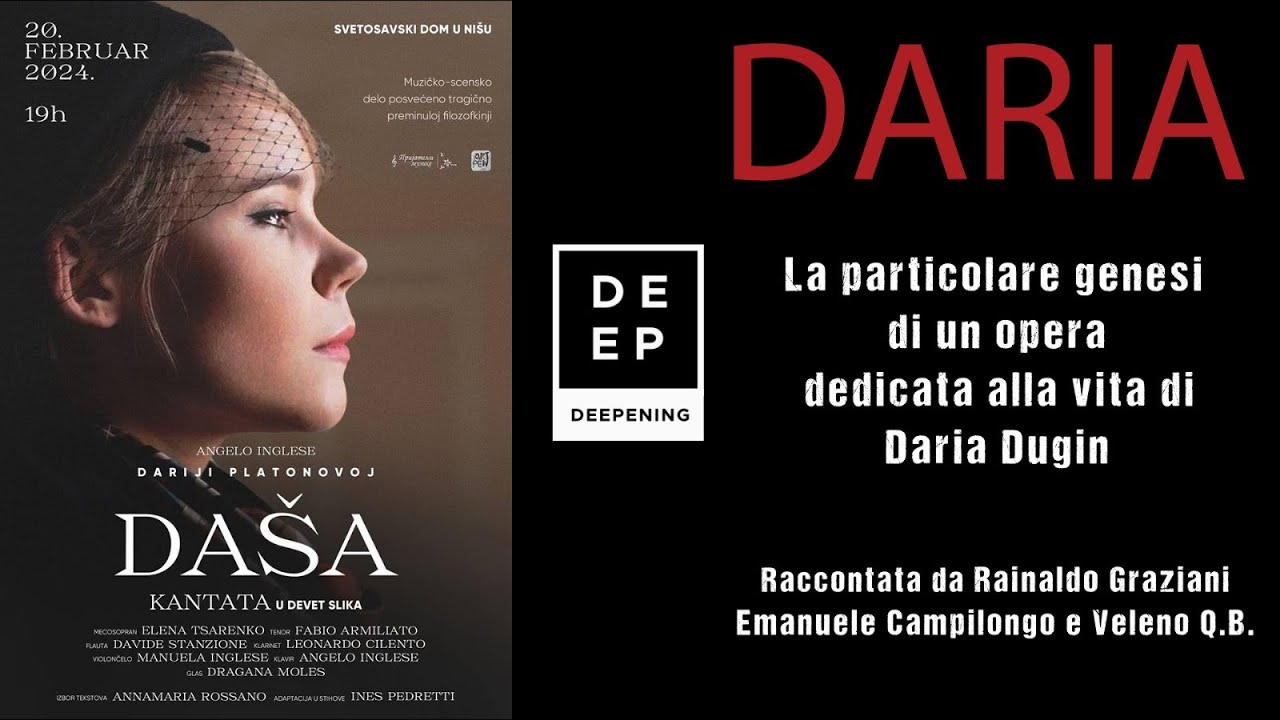 DARIA La particolare genesi di un'opera dedicata alla vita di Daria ...