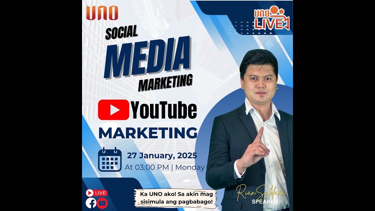 Social Media Marketing "Youtube Marketing" Trainer: Mr. Rian Saldaña JANUARY 27, 2025 - YouTube