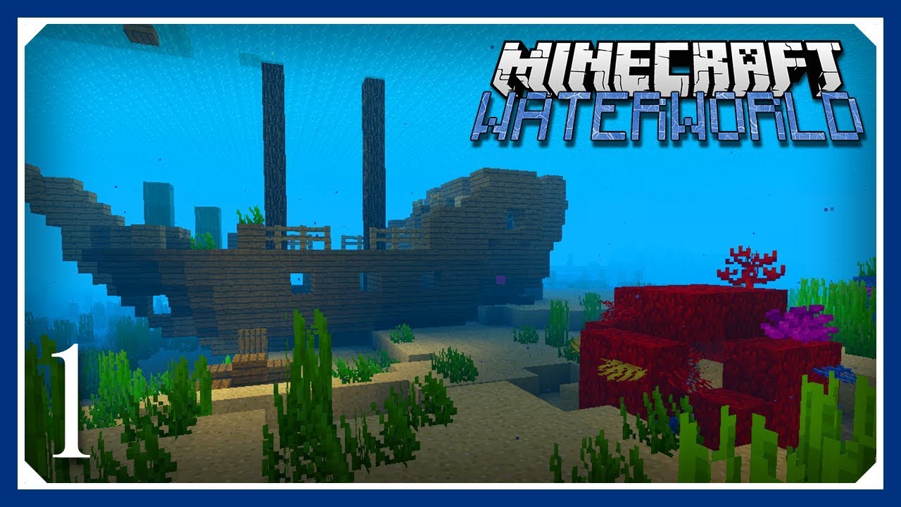 Minecraft Waterworld: 1.13 Waterworld Survival! | 1.13 Update Aquatic ...