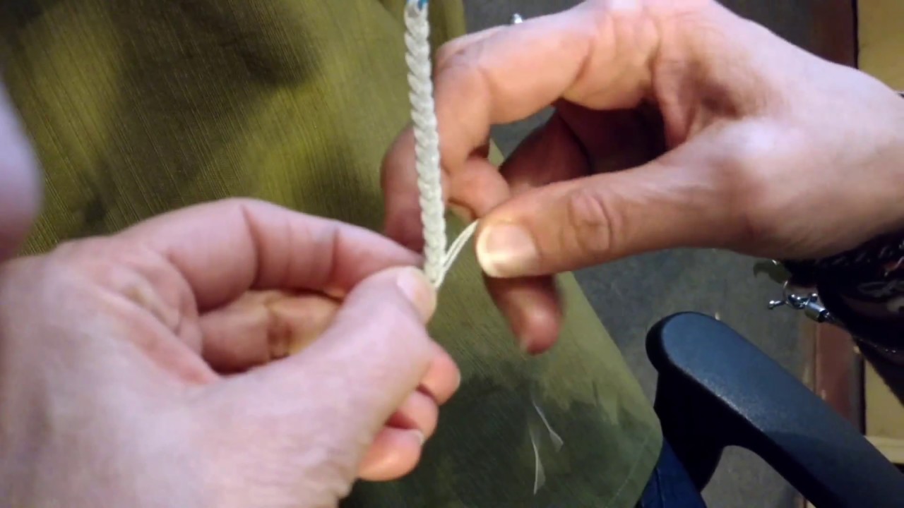 How to braid tin thread. - YouTube