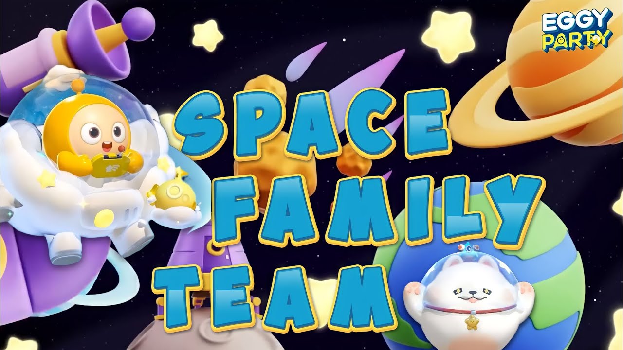 EGGY PARTY | SPACE FAMILY TEAM MUSIC VIDEO SHORT TRAILER - YouTube