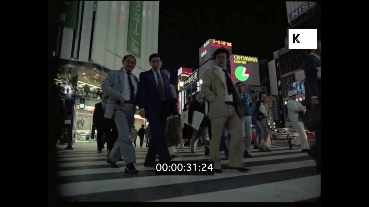 1980s, 1990s Tokyo Street At Night, Pedestrians, 35mm - YouTube