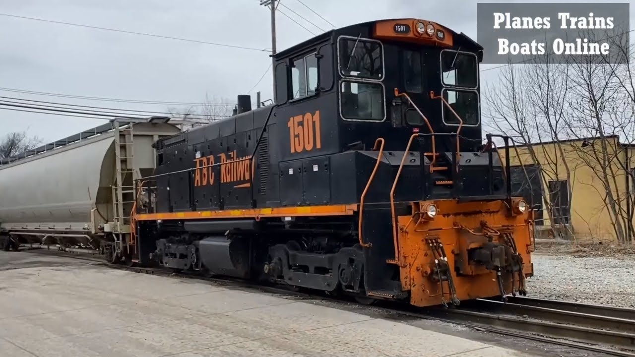ABC Railway 1501 Locomotive Tanker Train In Ohio - YouTube