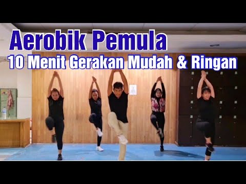 Aerobik Pemula Gerakan Mudah & Ringan - YouTube