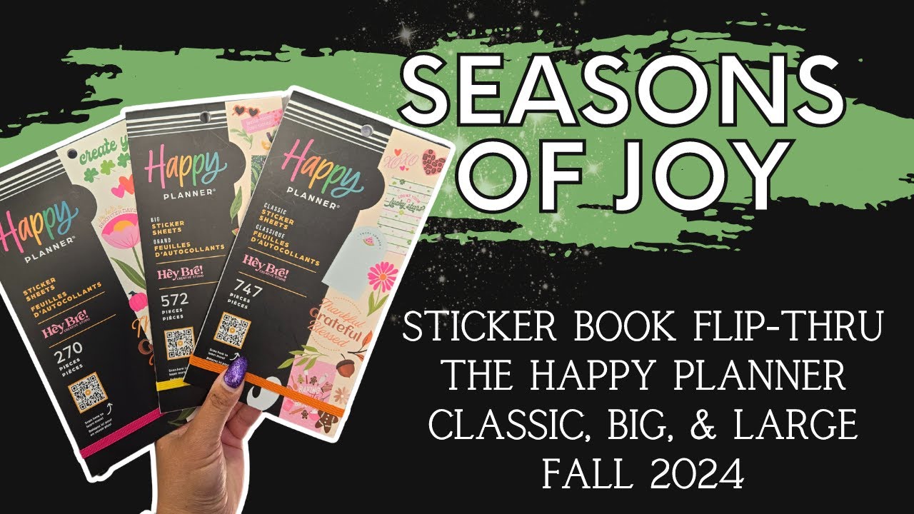 Seasons of Joy Classic, Big & Large | Sticker Book Flip-Thru | The ...
