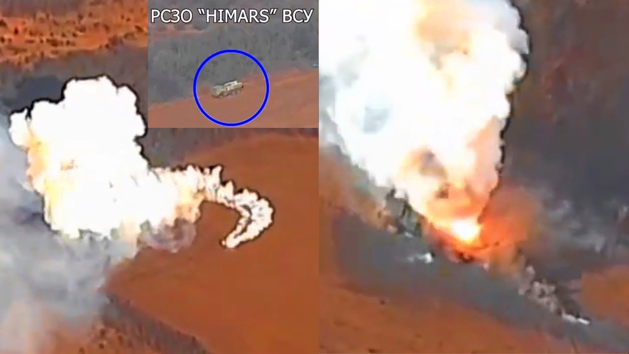 RUSSIANS BLOW UP UKRAINIAN HIMARS M142 MLRS supplied by the USA in HUGE ...