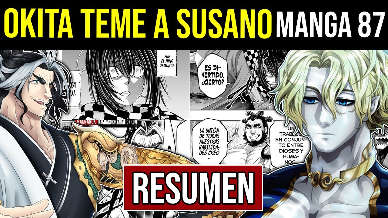 ⚡¡OKITA TEME a SUSANO! ¡SUSANO DOMINA la PELEA! | Record of Ragnarok 87 ...