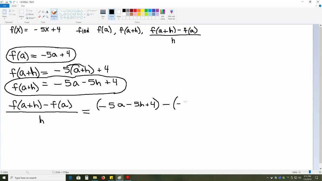 College Algebra Chapter 3.1: Function Values - YouTube