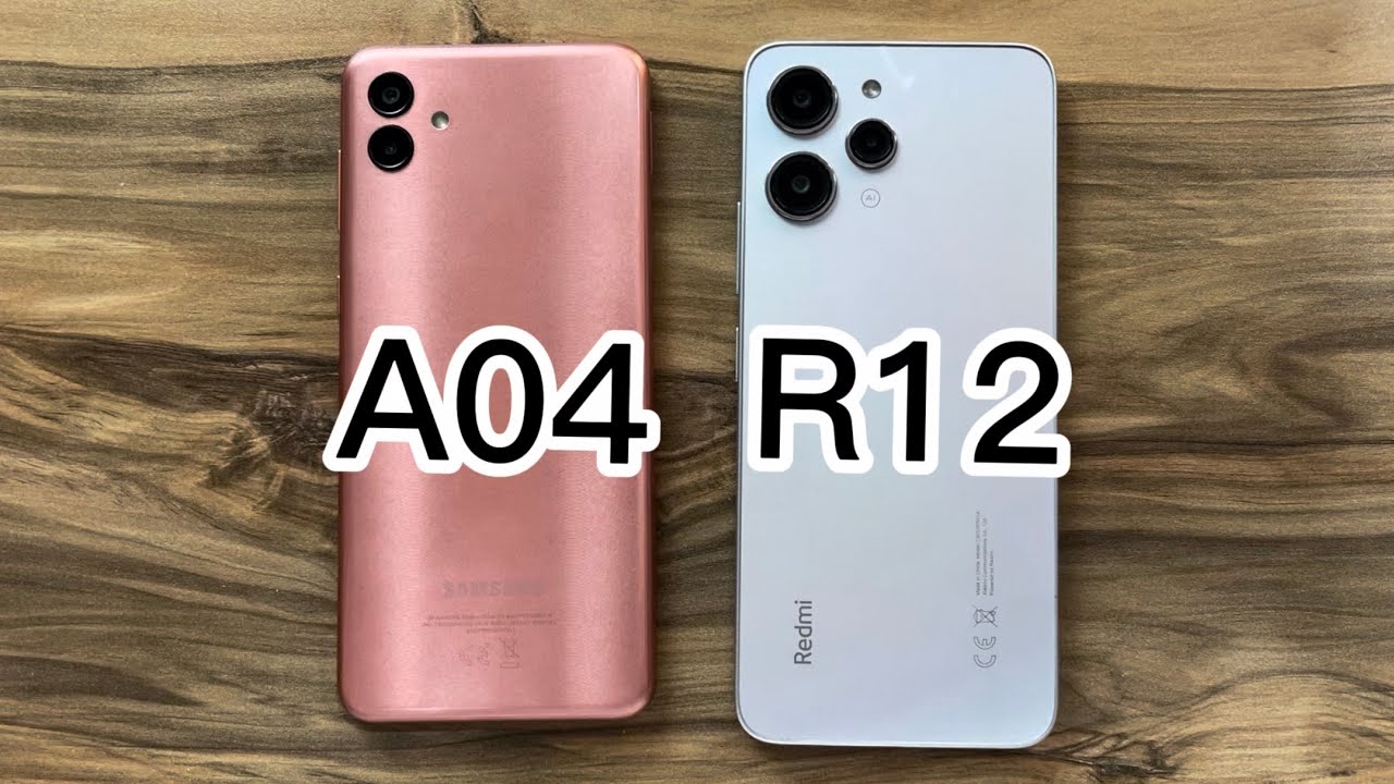 Samsung Galaxy A04 vs Xiaomi Redmi 12 - YouTube