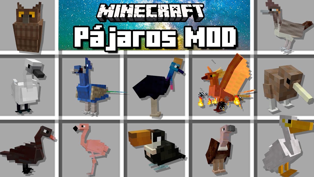 Minecraft - PAJAROS EXÓTICOS MOD!? | Amarás esto... - YouTube