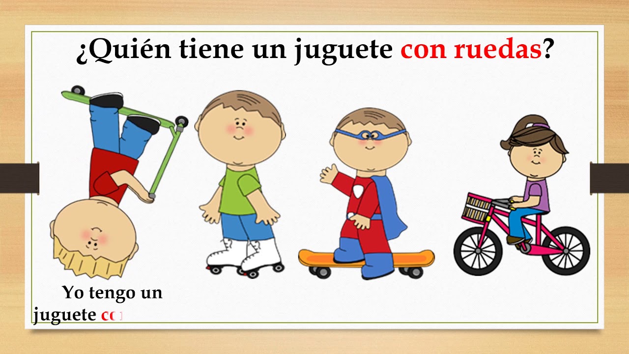 Los juguetes Verbos MP4 TPT Preview - YouTube