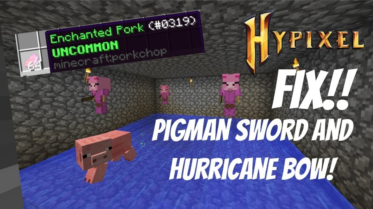 Hypixel Skyblock : How to get Pigman Sword *FIX* - YouTube