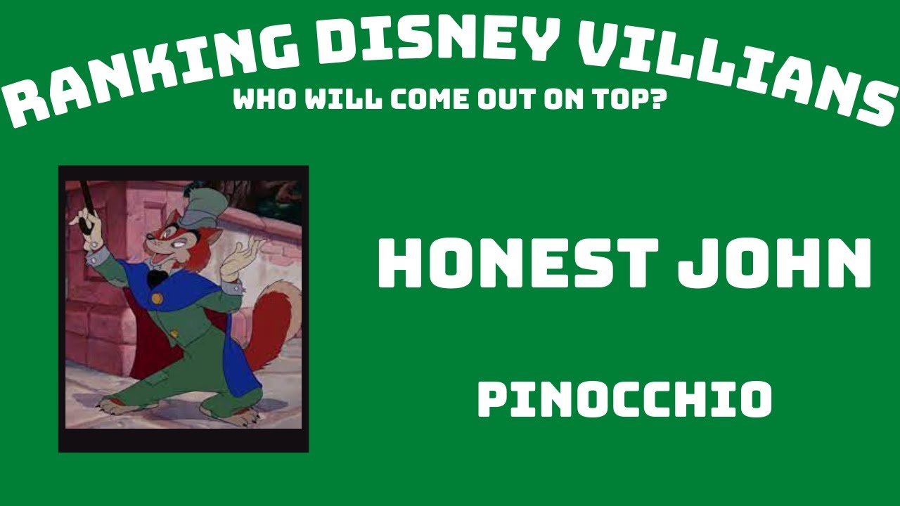 Ranking Disney Villains: Honest John from Pinocchio - YouTube