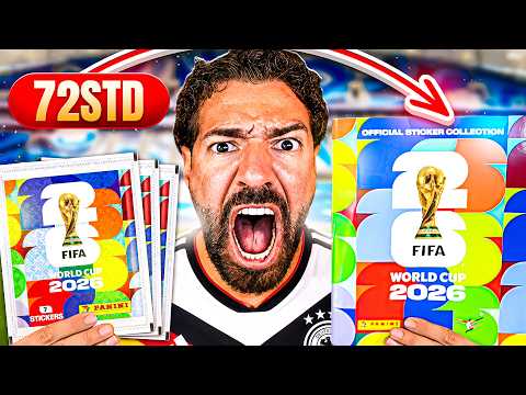 ich FÜLLE 1 WM STICKER HEFT in 72 STUNDEN ⚠️😱