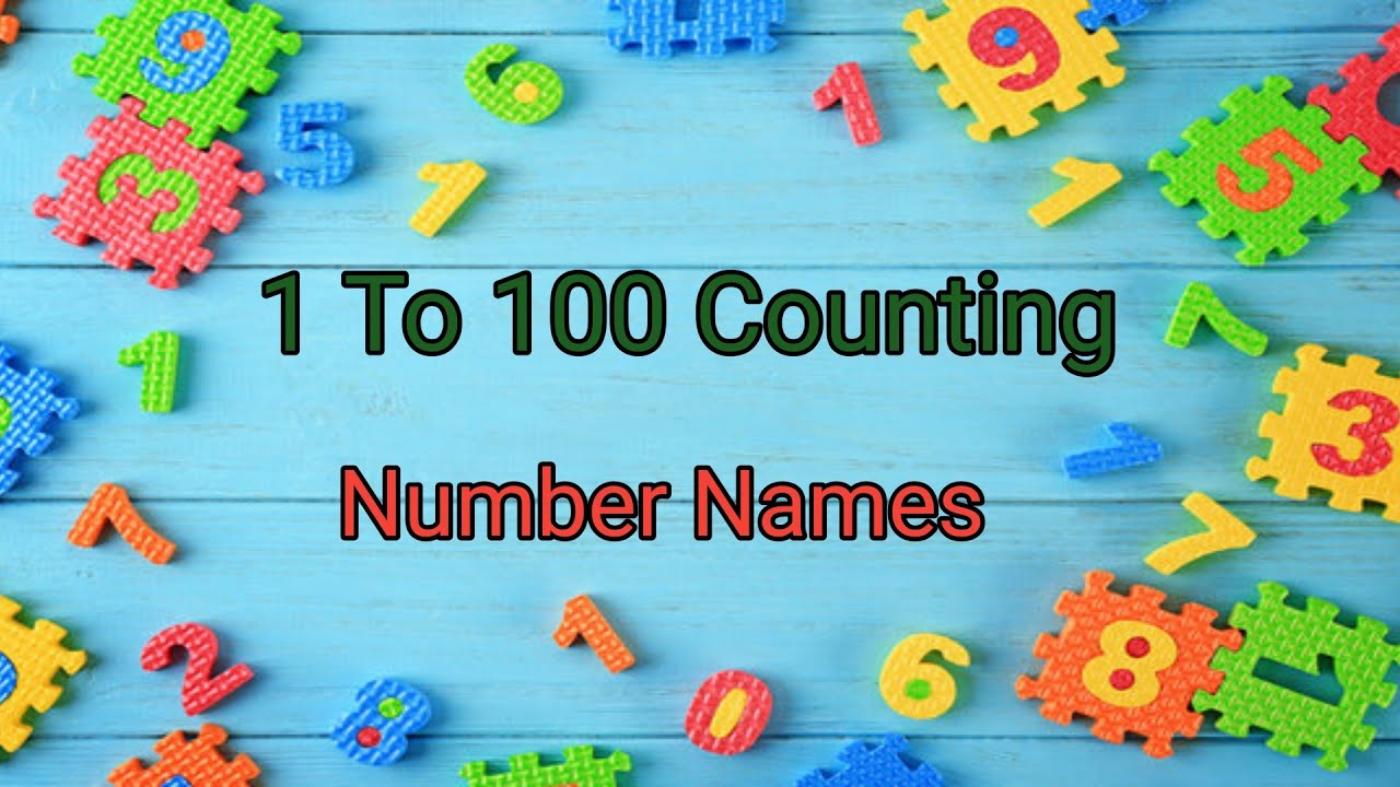 1 To 100 Number Counting / 1To 100 Number Name for class LKG or UKG ...