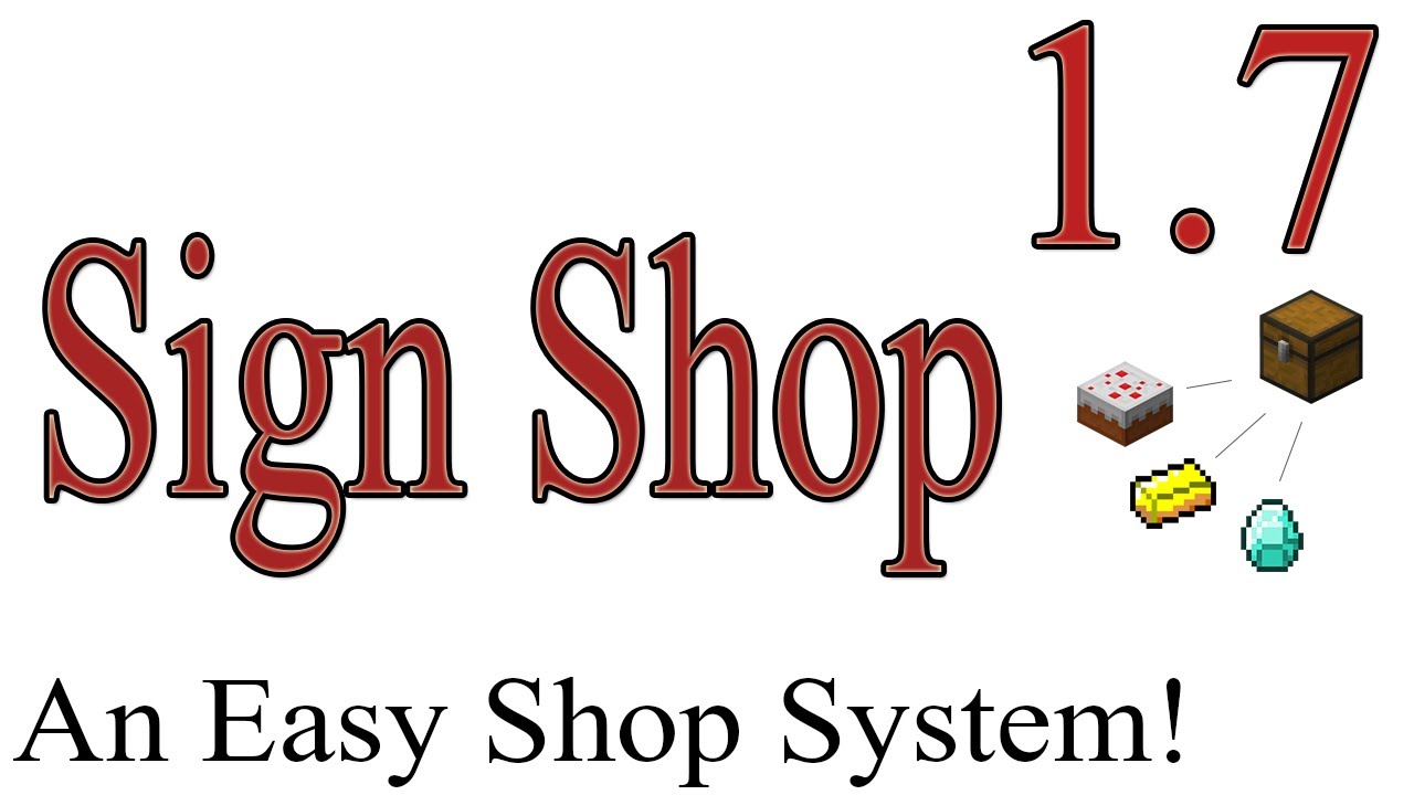 How to use SignShop Plugin 1.7.9 - YouTube