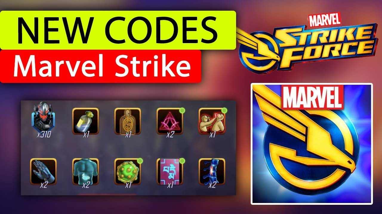 MARVEL STRIKE FORCE CODES 🆕 HOW TO REDEEM CODES IN MARVEL STRIKE FORCE ...