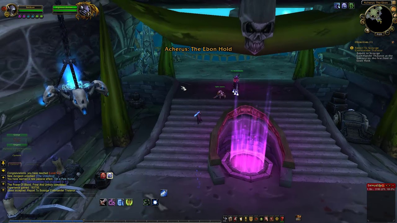 World of Warcraft Quests - Report To Scourge Commander Thalanor - YouTube