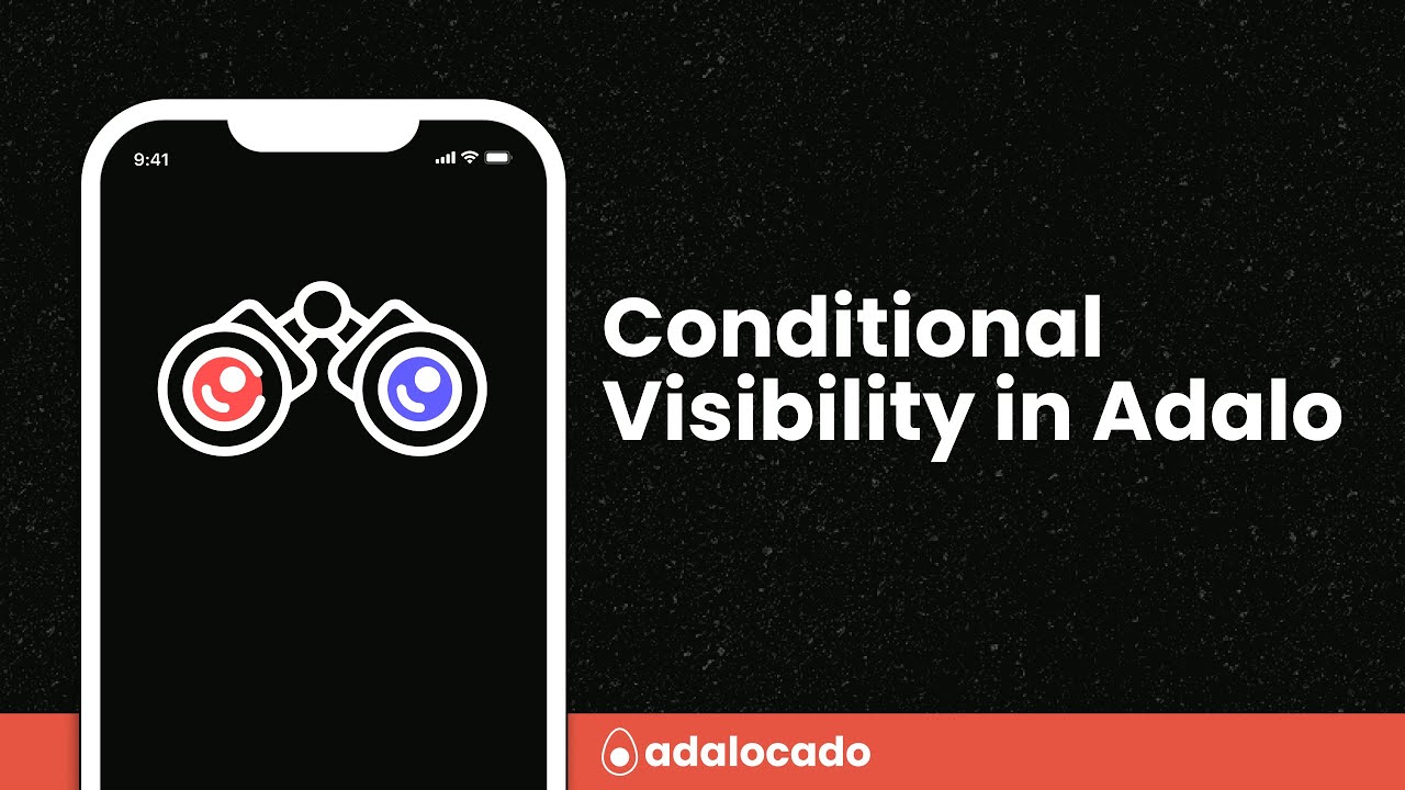 Conditional Visibility in Adalo - YouTube