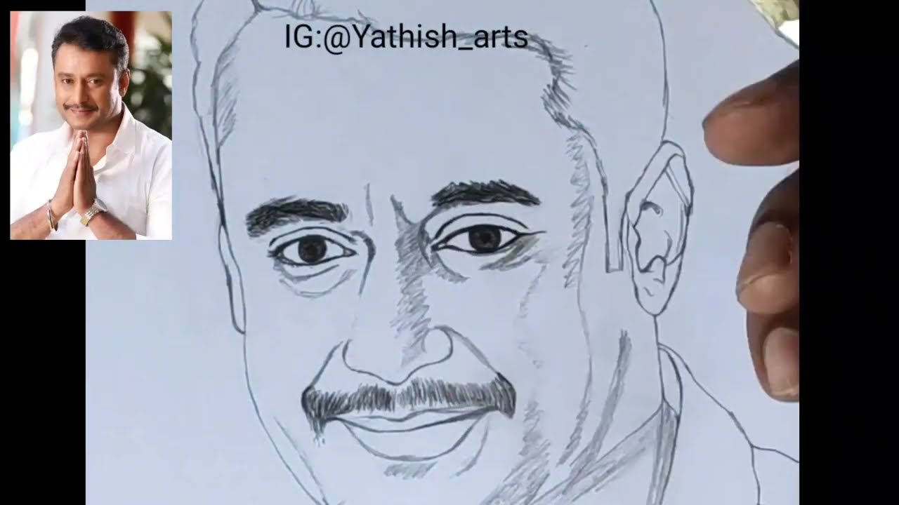 Darshan Pencil Sketch: Capturing the Beauty of Lines and Shadows