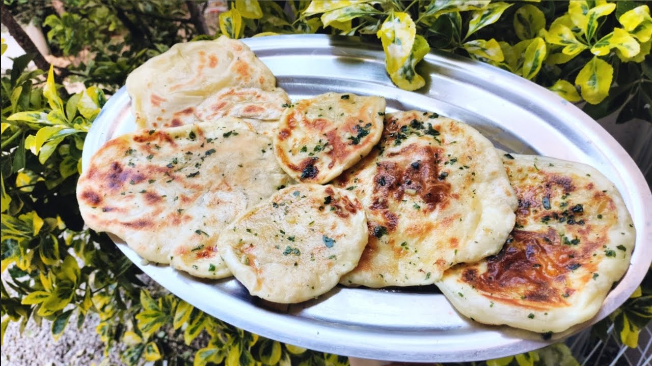 Cheese naan express avec pâte à pizza - YouTube